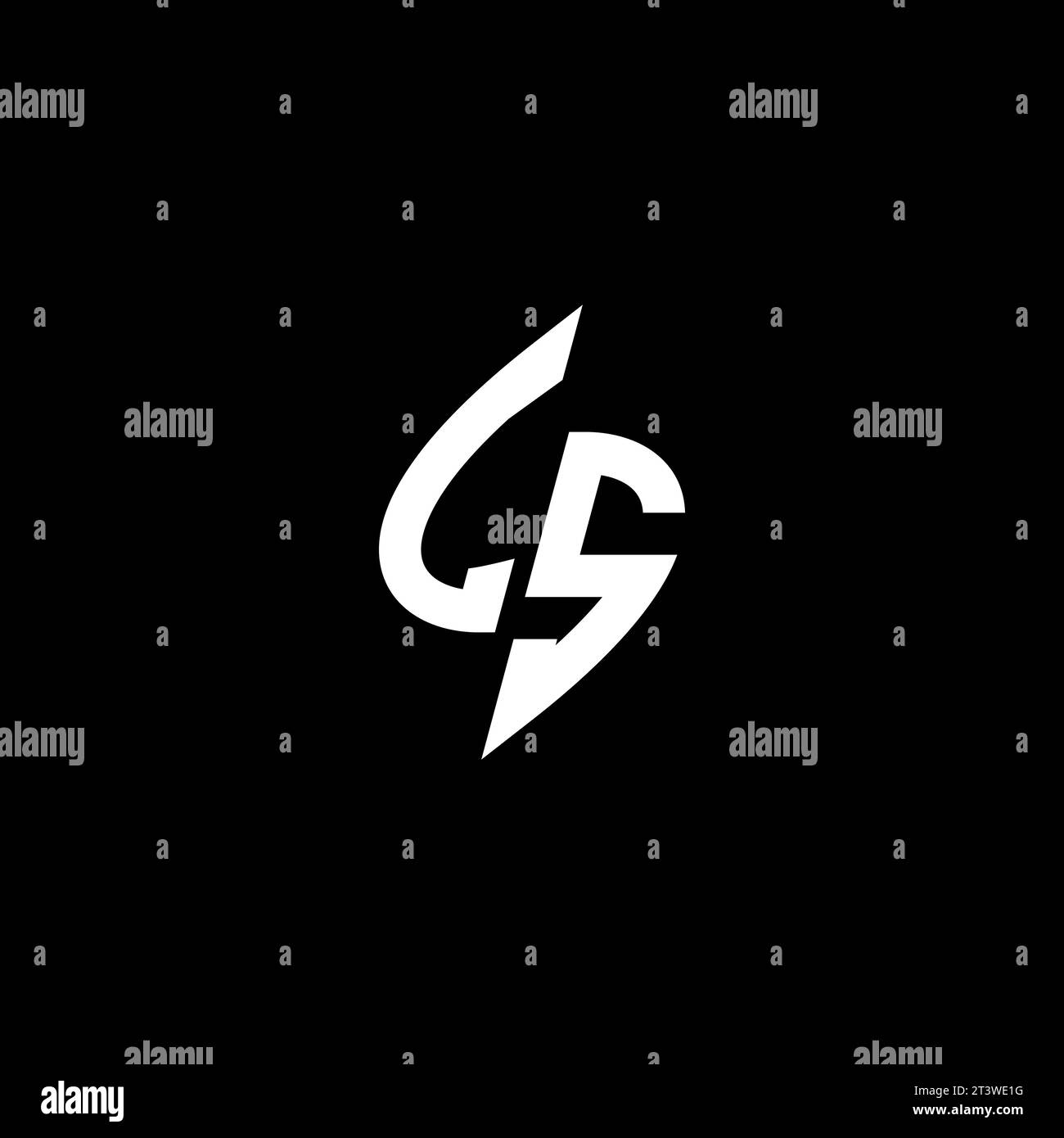 LS monogram esport logo design with cool shape concept in vector Stock ...