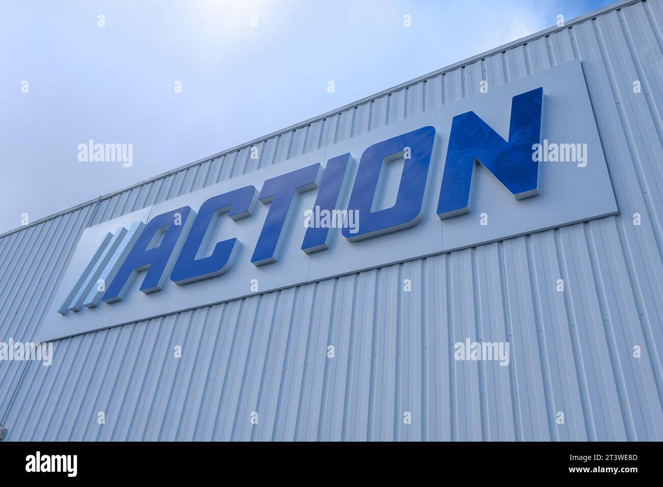 Action logo retail chain hi-res stock photography and images - Alamy