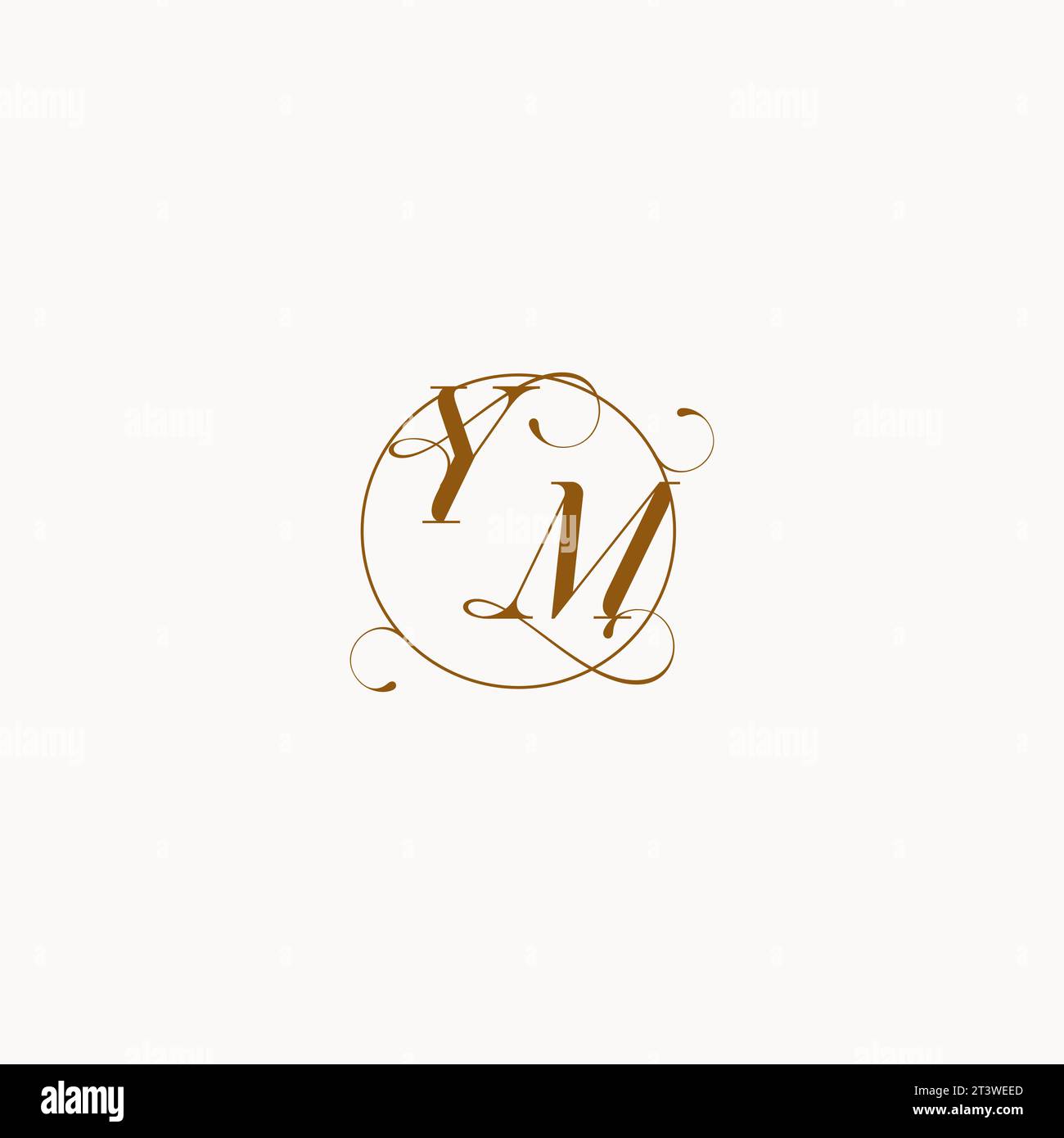 YM uniquely wedding logo symbol of your marriage and you can use it on ...
