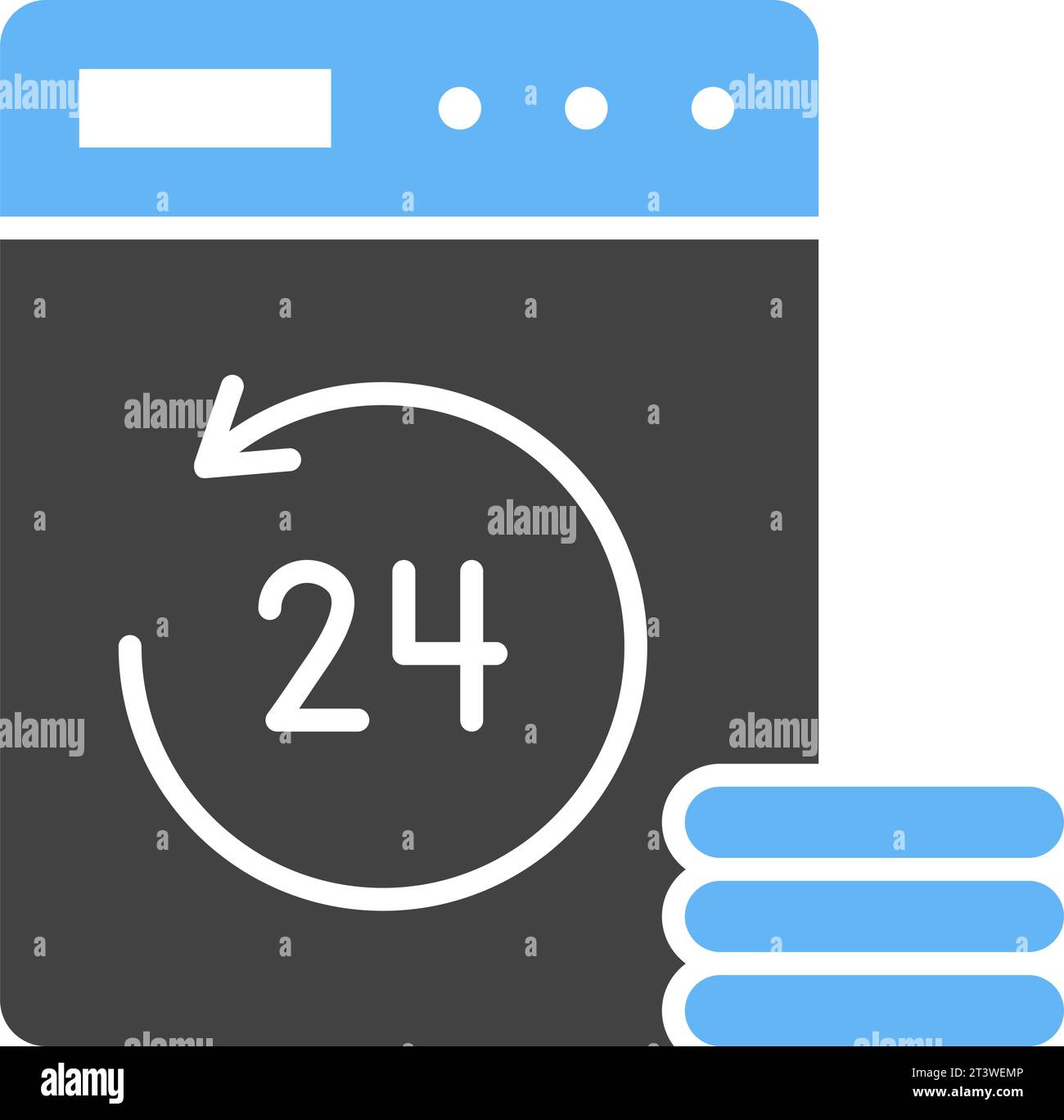 Water delivery truck line Stock Vector Images - Alamy