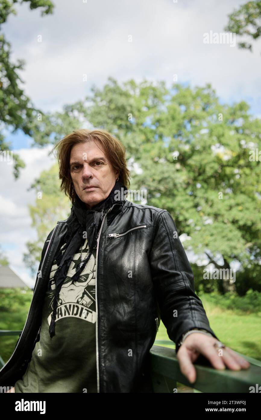 John Levén, bass player in the Swedish rock band Europe, photographed ...