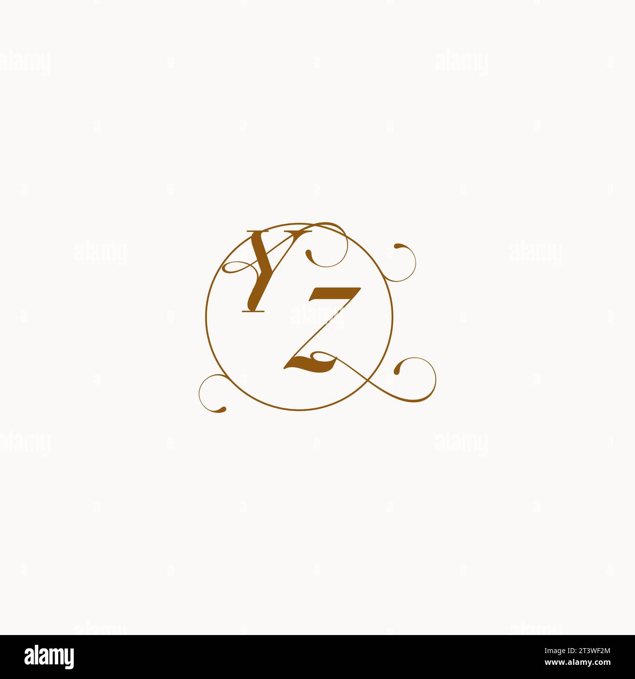 YZ uniquely wedding logo symbol of your marriage and you can use it on ...