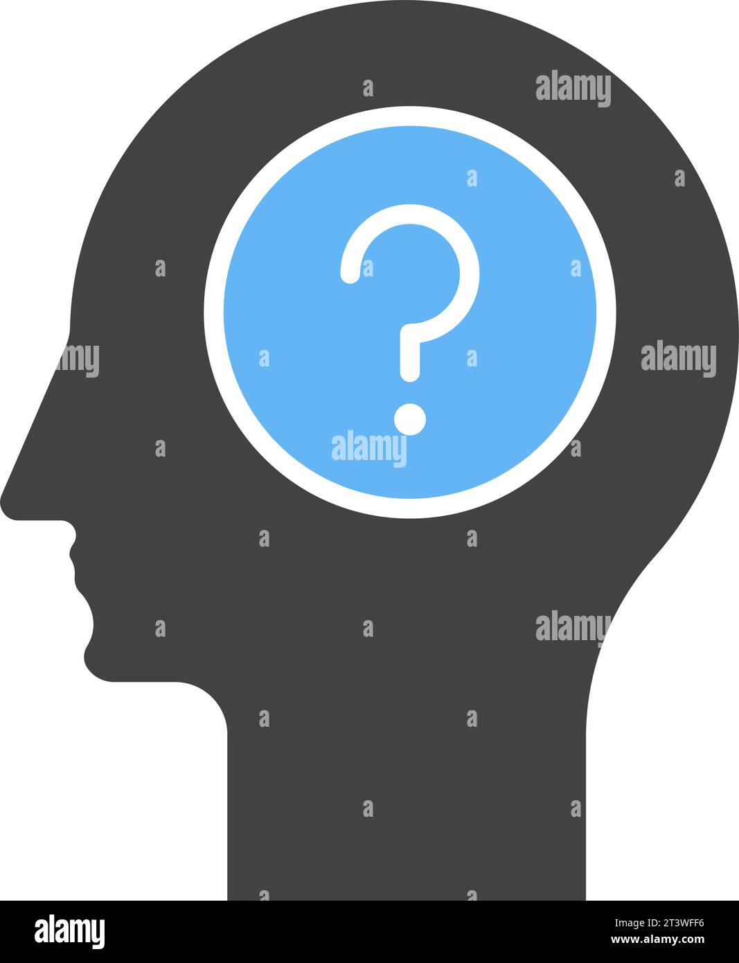 Doubt icon vector image Stock Vector Image & Art - Alamy