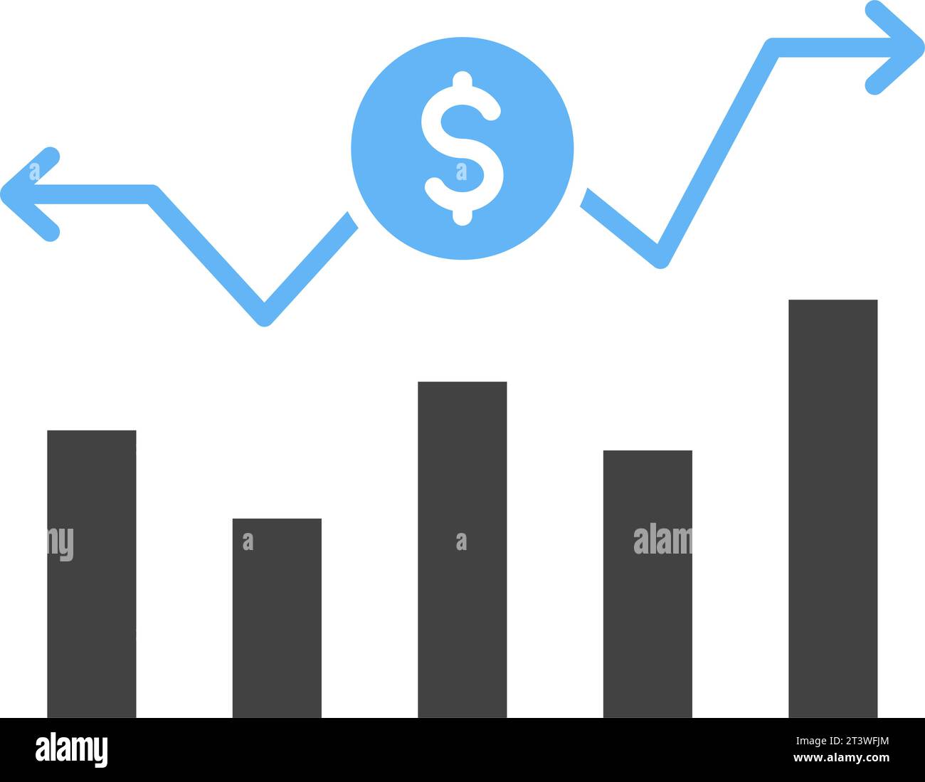 Fluctuation icon vector image Stock Vector Image & Art - Alamy