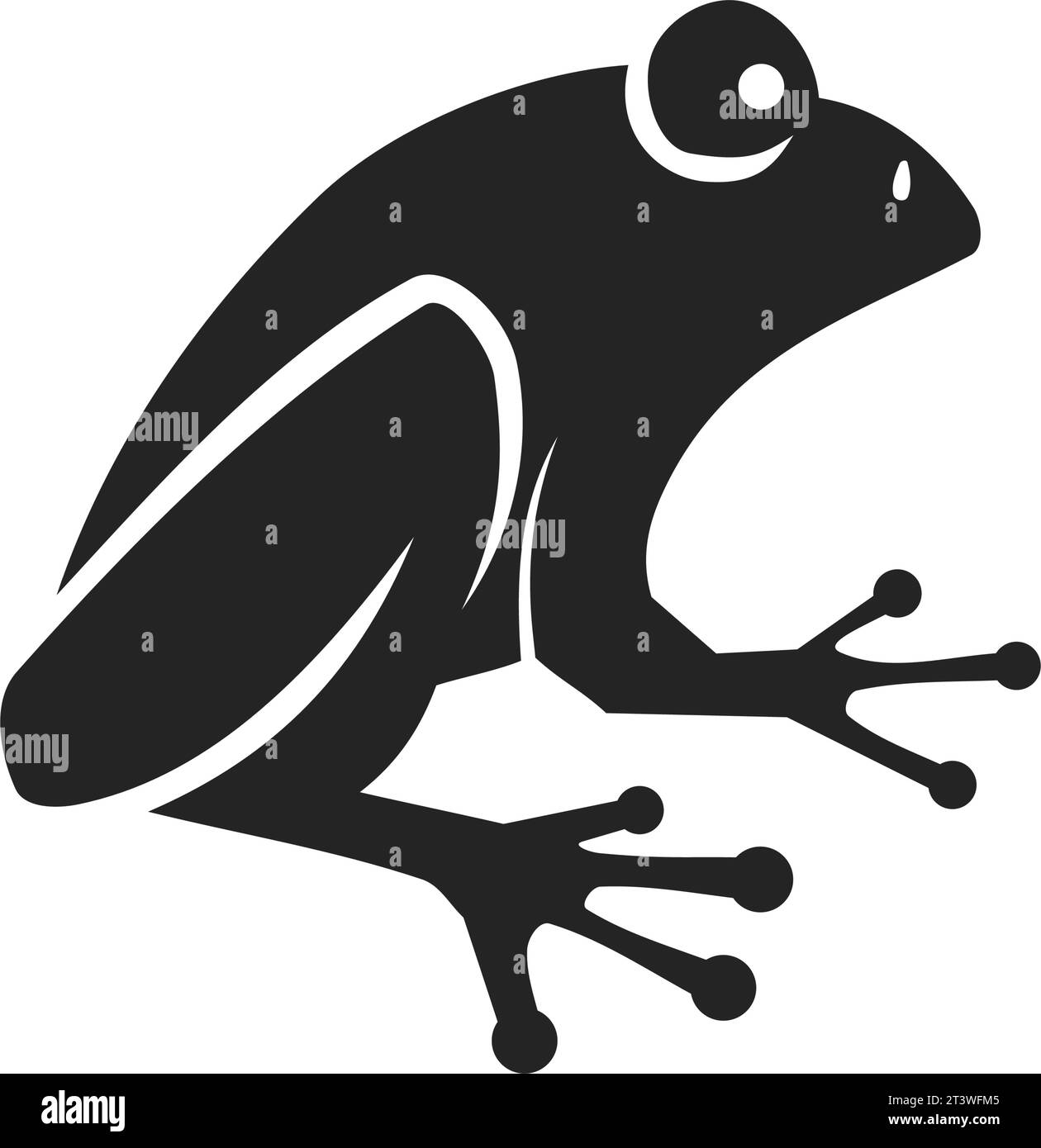 frog logo template Isolated. Brand Identity. Icon Abstract Vector ...