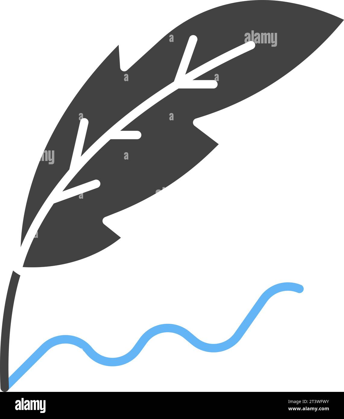 Feather icon vector image Stock Vector Image & Art - Alamy