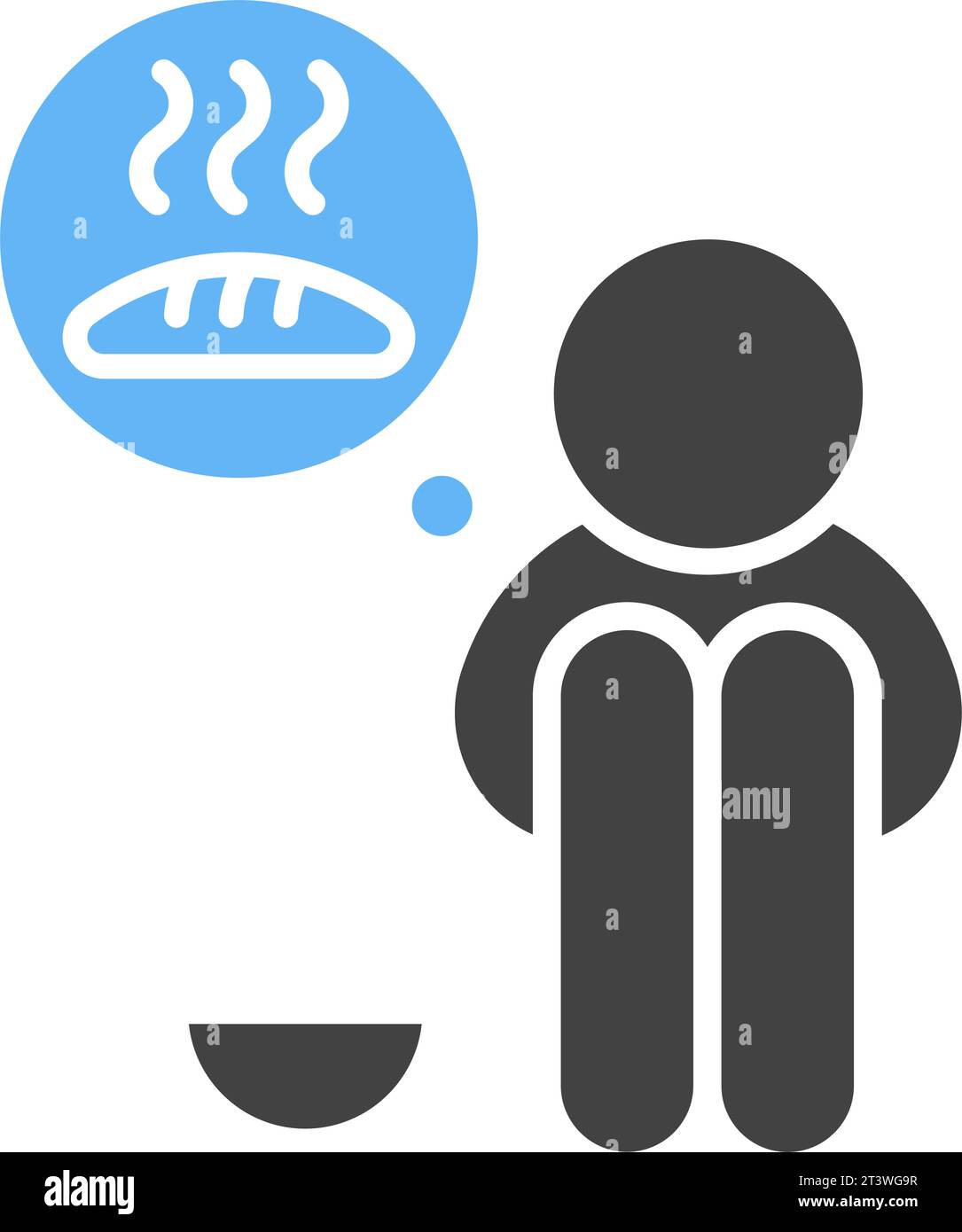 Hunger icon vector image Stock Vector Image & Art - Alamy