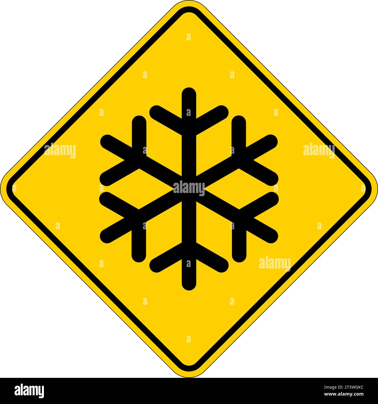 Warning Safety Label Freezing Hazard or Frostbite Symbol Stock Vector ...