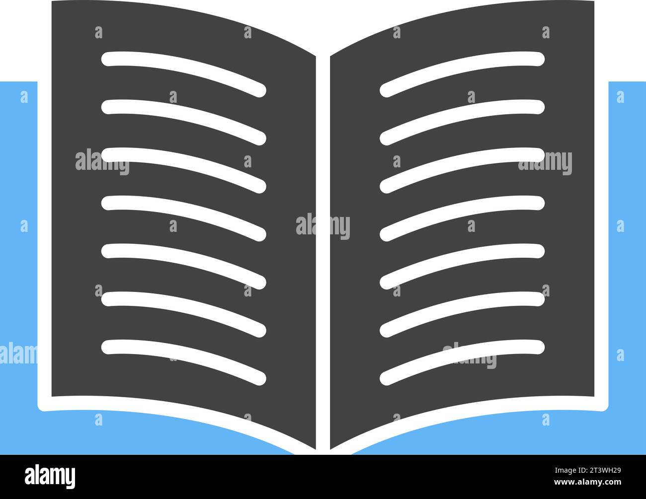 Open Book icon vector image Stock Vector Image & Art - Alamy