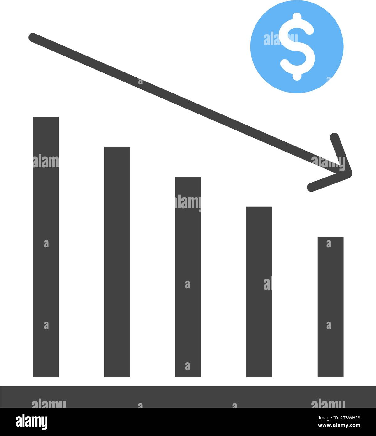 Decrease icon vector image Stock Vector Image & Art - Alamy