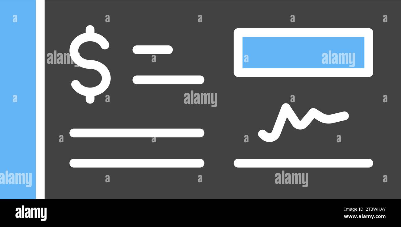 Cheque icon vector image Stock Vector Image & Art - Alamy