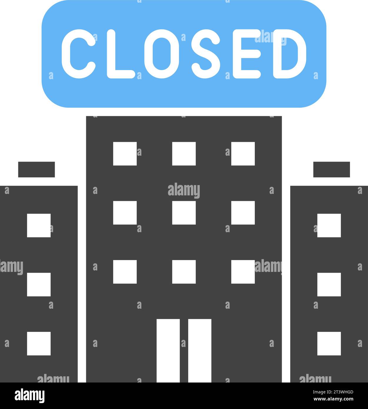 Closed icon vector image Stock Vector Image & Art - Alamy