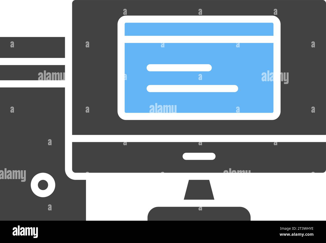 Desktop computer speakers Stock Vector Images - Alamy