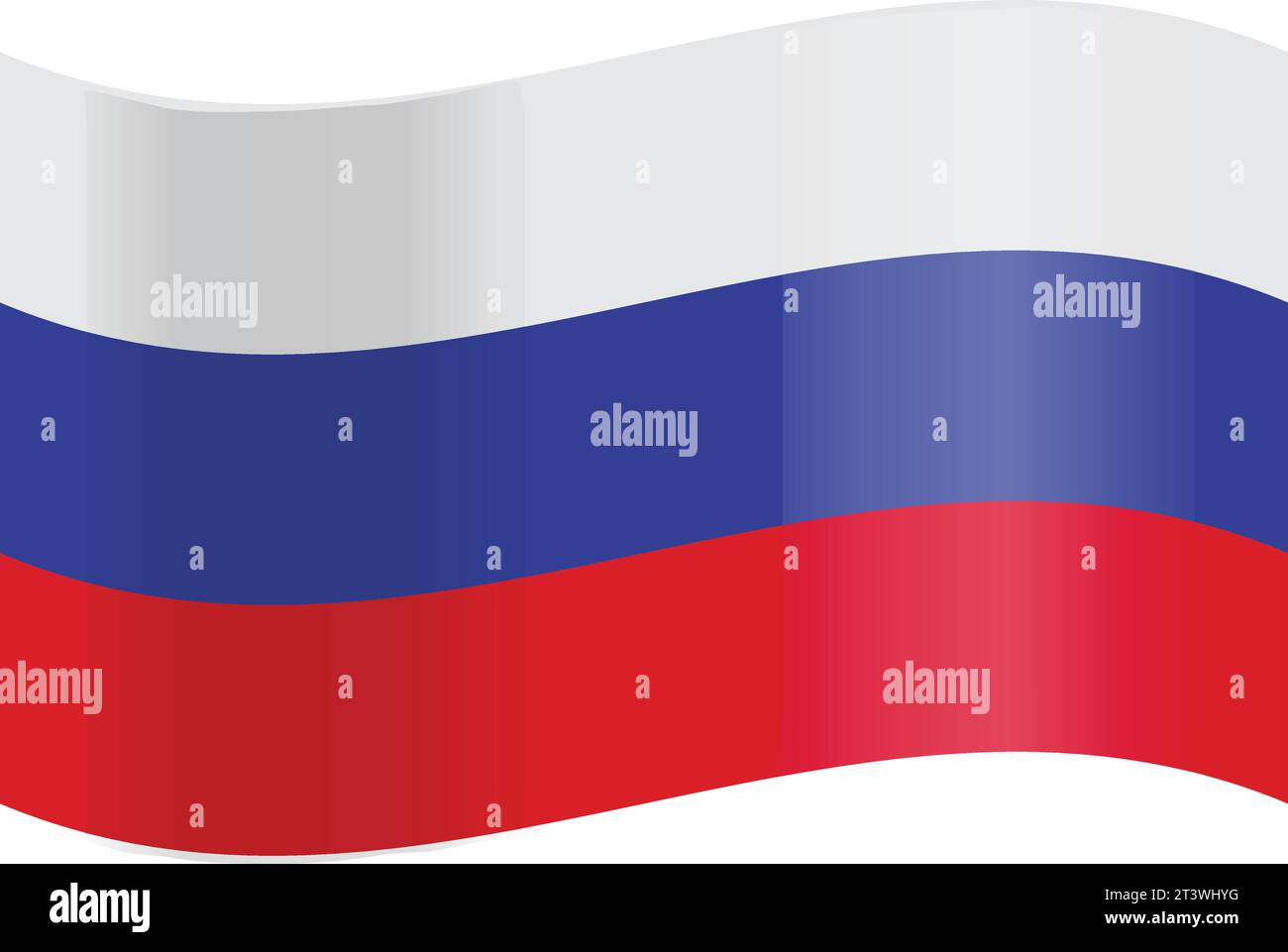 Vector russia day banner with realistic flag background Stock Vector ...