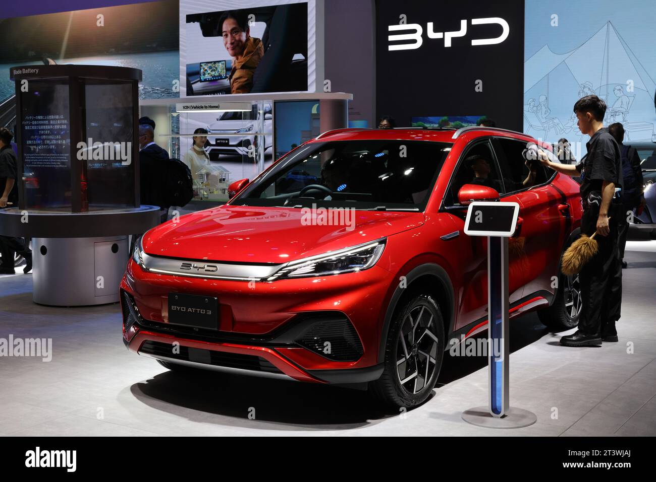 BYD Atto 3 on display at Japan Mobility Show 2023. October 25, 2023 ...