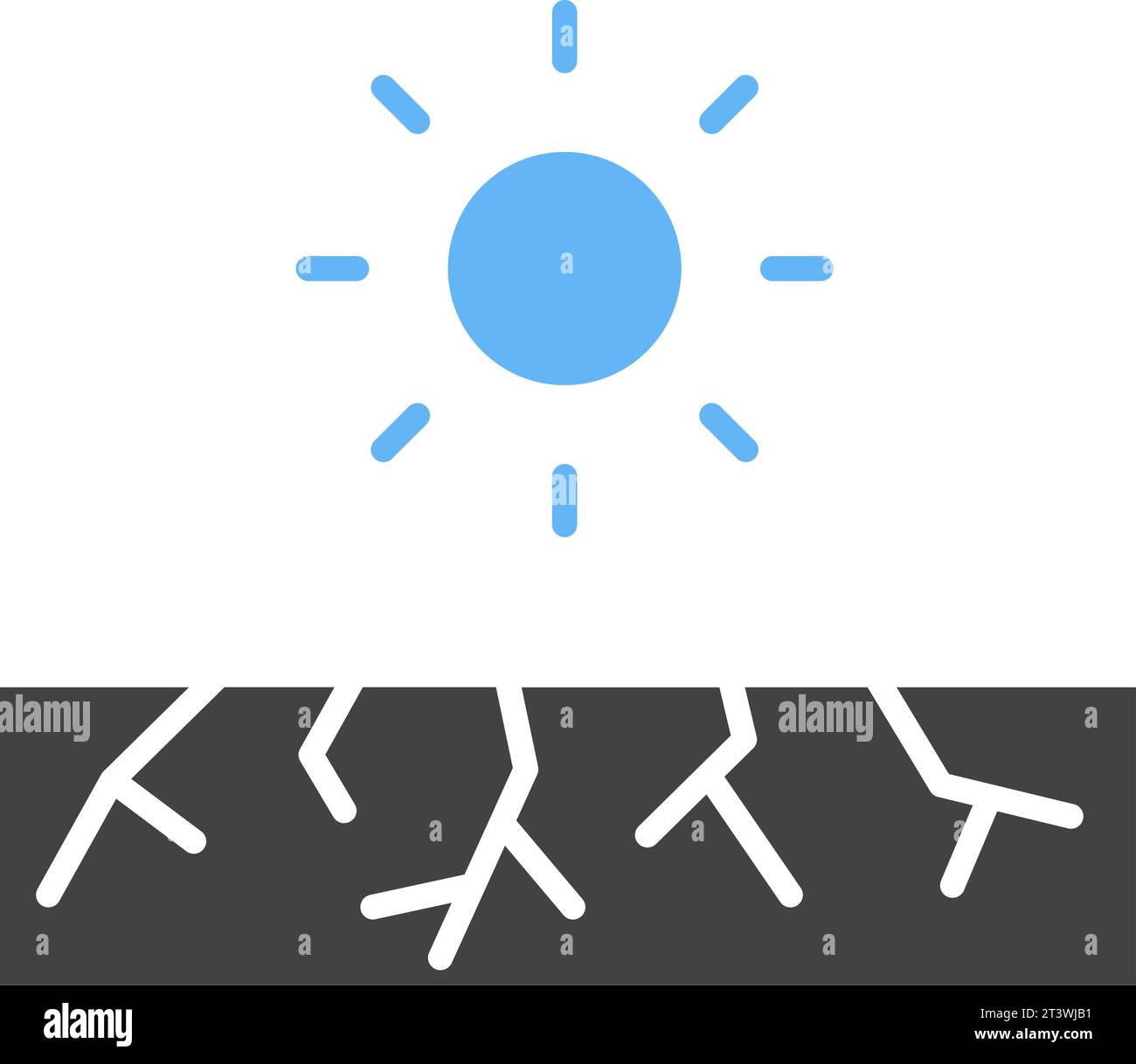 Drought icon vector image Stock Vector Image & Art - Alamy