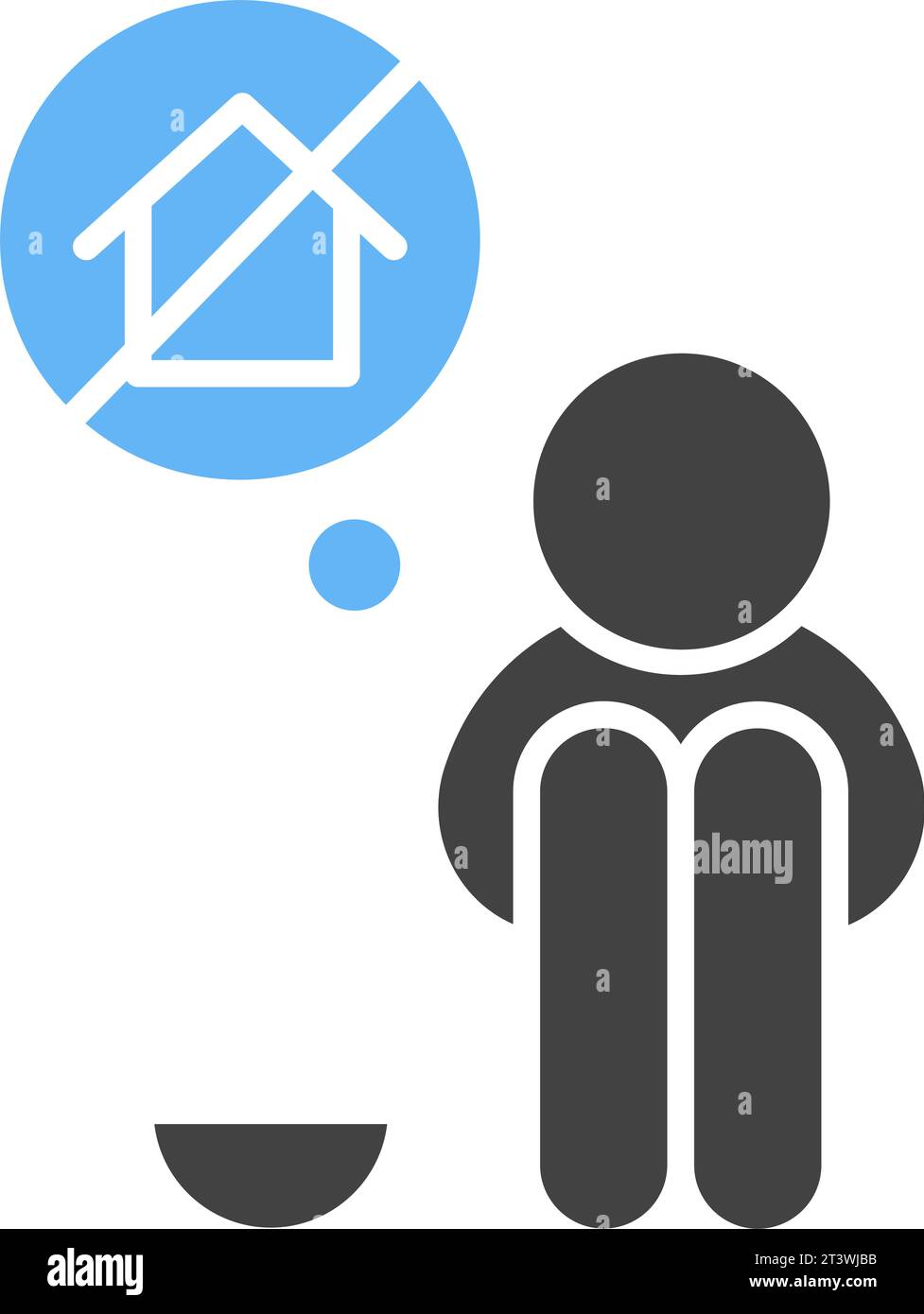 Homeless icon vector image Stock Vector Image & Art - Alamy