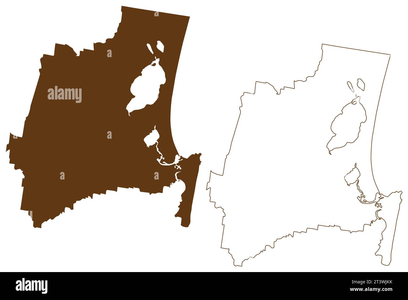 Shire of Noosa (Commonwealth of Australia, Queensland state) map vector ...