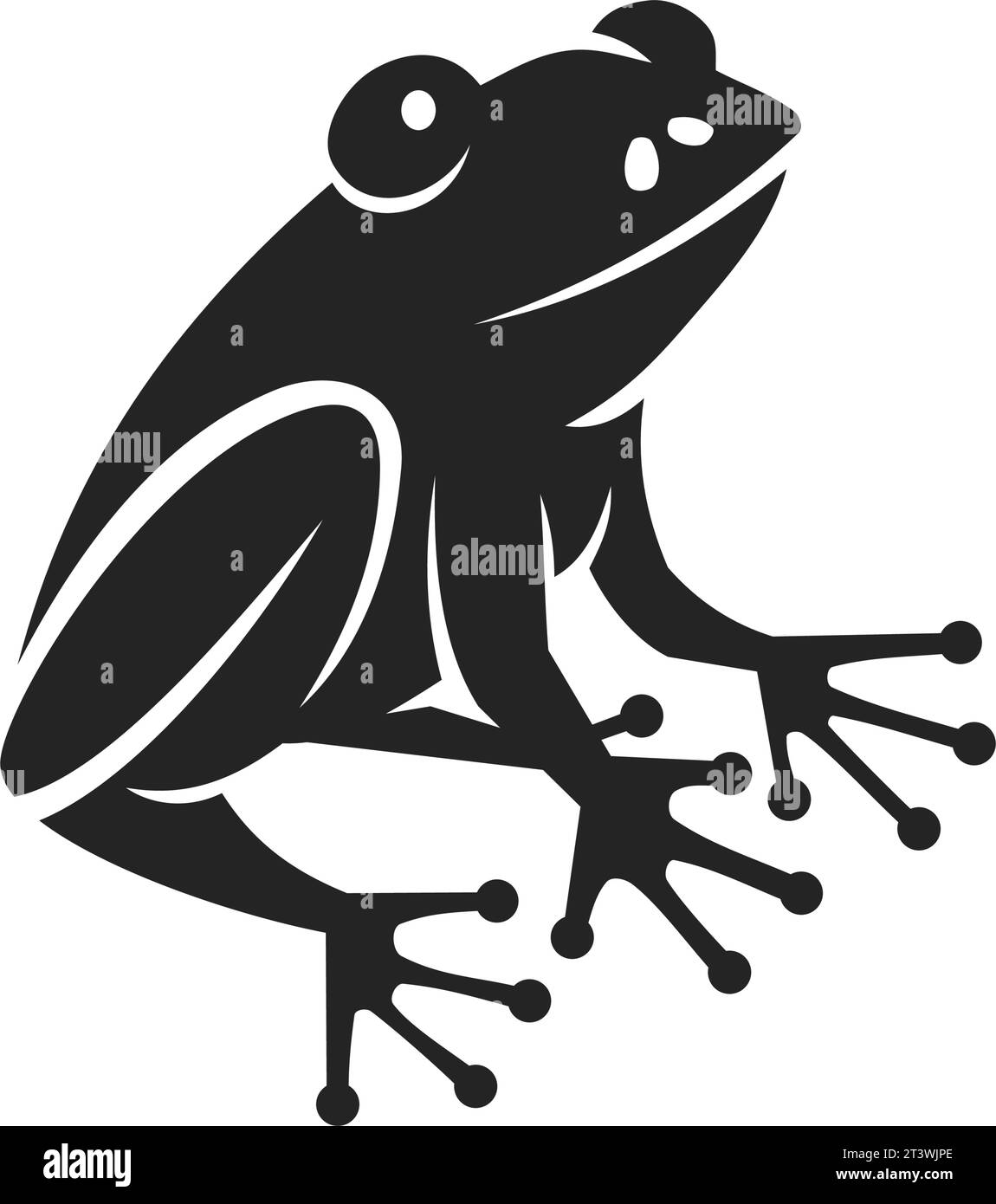 Frog logos hi-res stock photography and images - Alamy