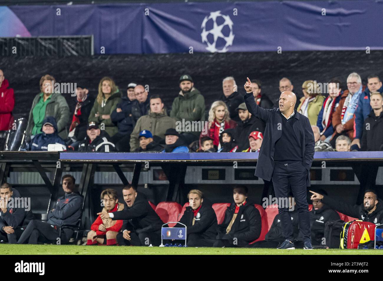 ROTTERDAM - Feyenoord coach Arne Slot during the UEFA Champions League ...