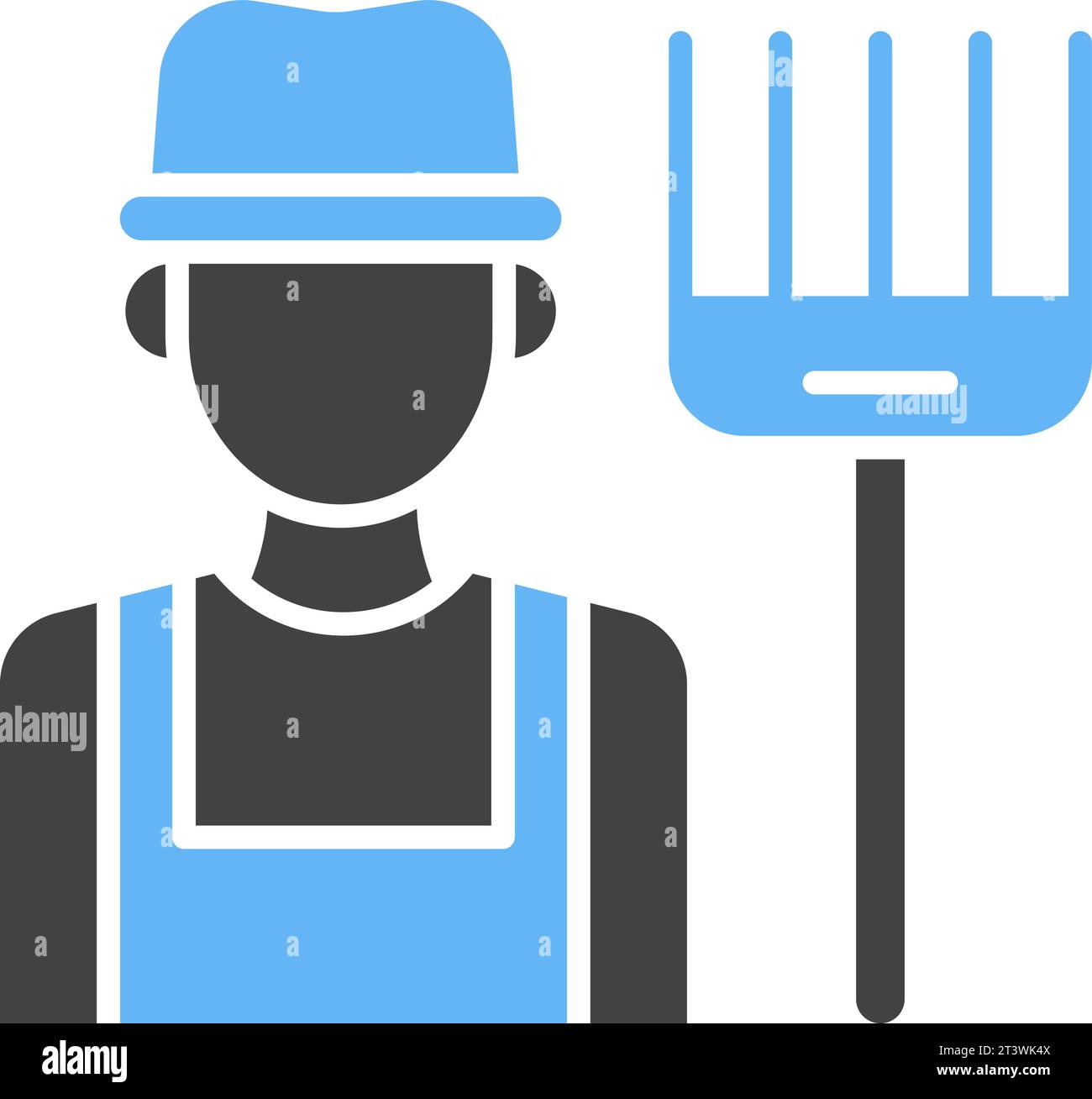 Farmer icon vector image Stock Vector Image & Art - Alamy