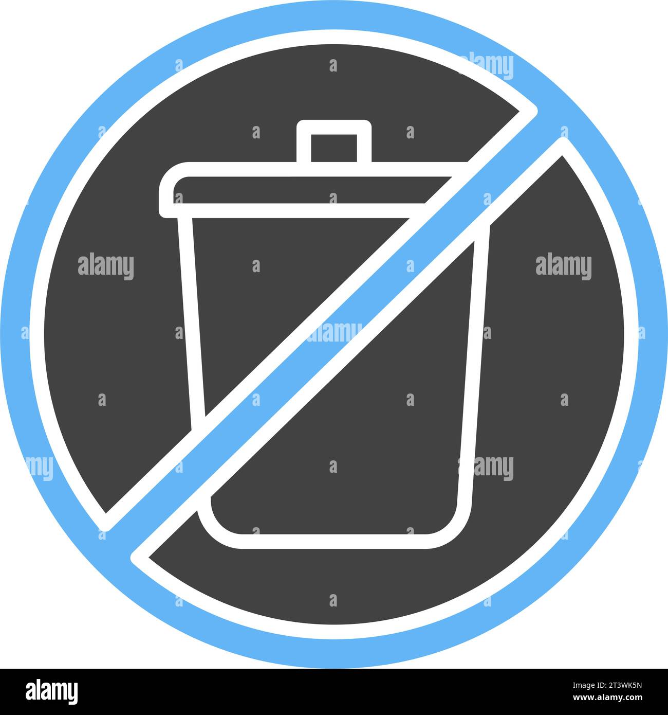No Littering icon vector image Stock Vector Image & Art - Alamy