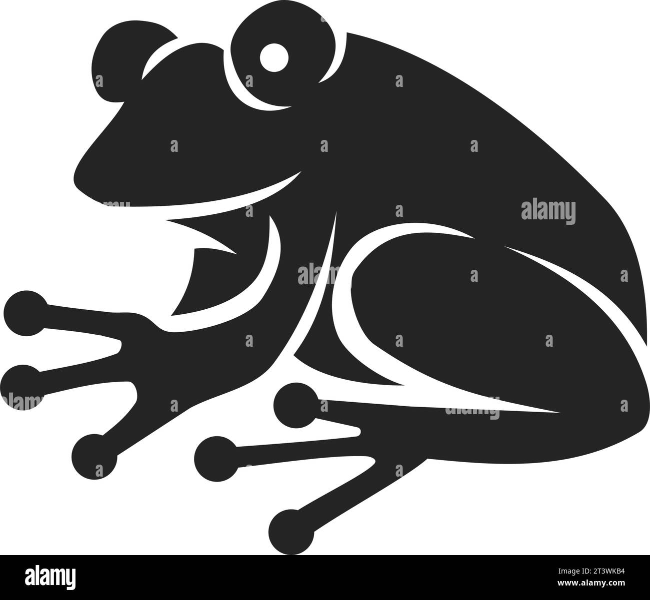 frog logo template Isolated. Brand Identity. Icon Abstract Vector ...