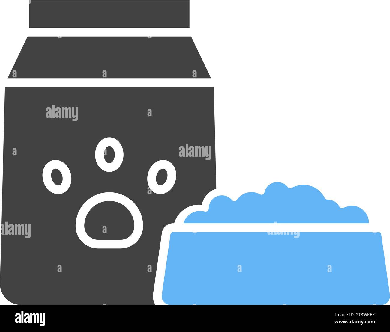 Dog food wet dry Stock Vector Images - Alamy