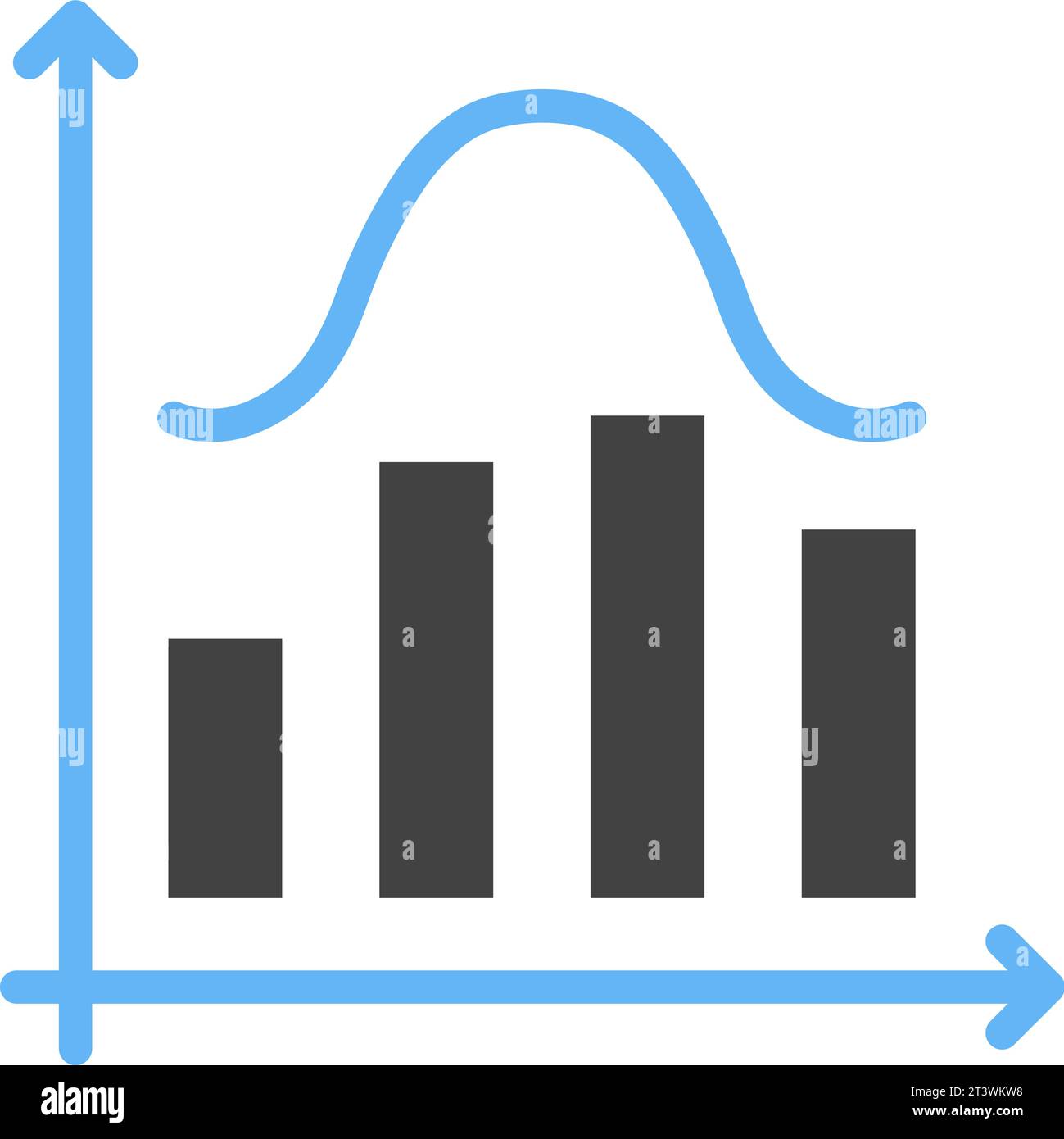 Histogram icon vector image Stock Vector Image & Art - Alamy