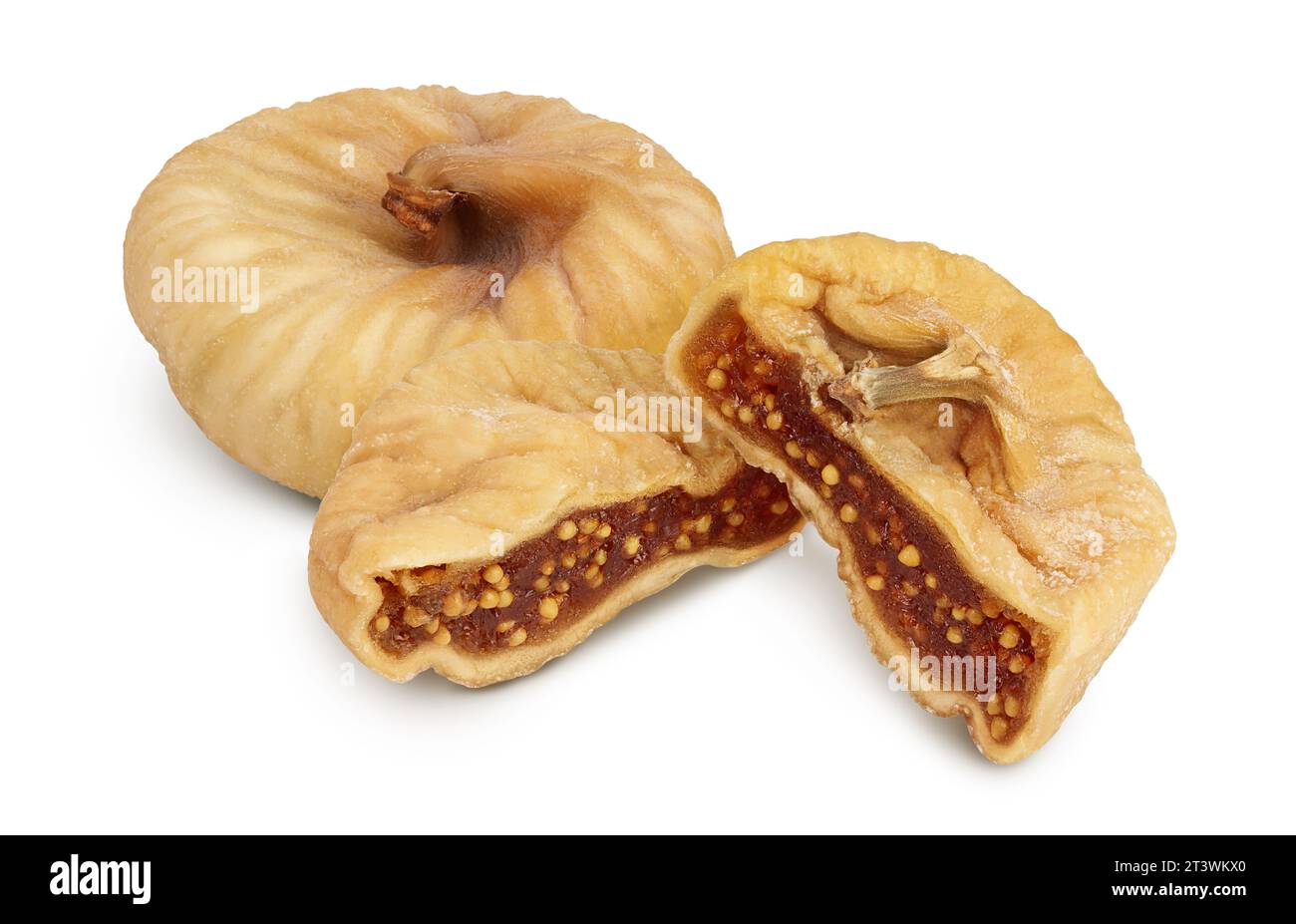 dried fig isolated on white background with clipping path and full ...