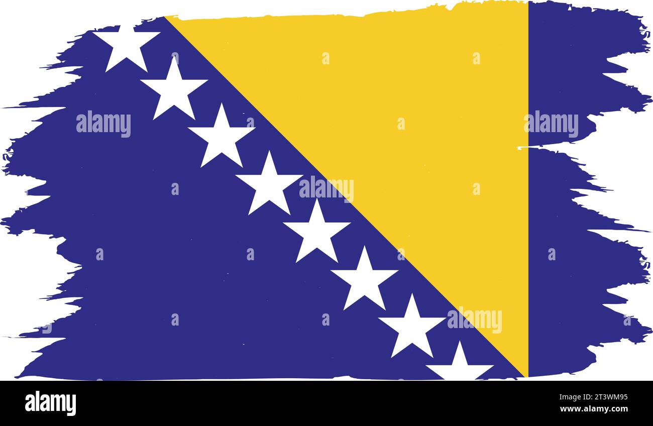 Bosnia and Herzegovina's vector national flag Stock Vector Image & Art ...
