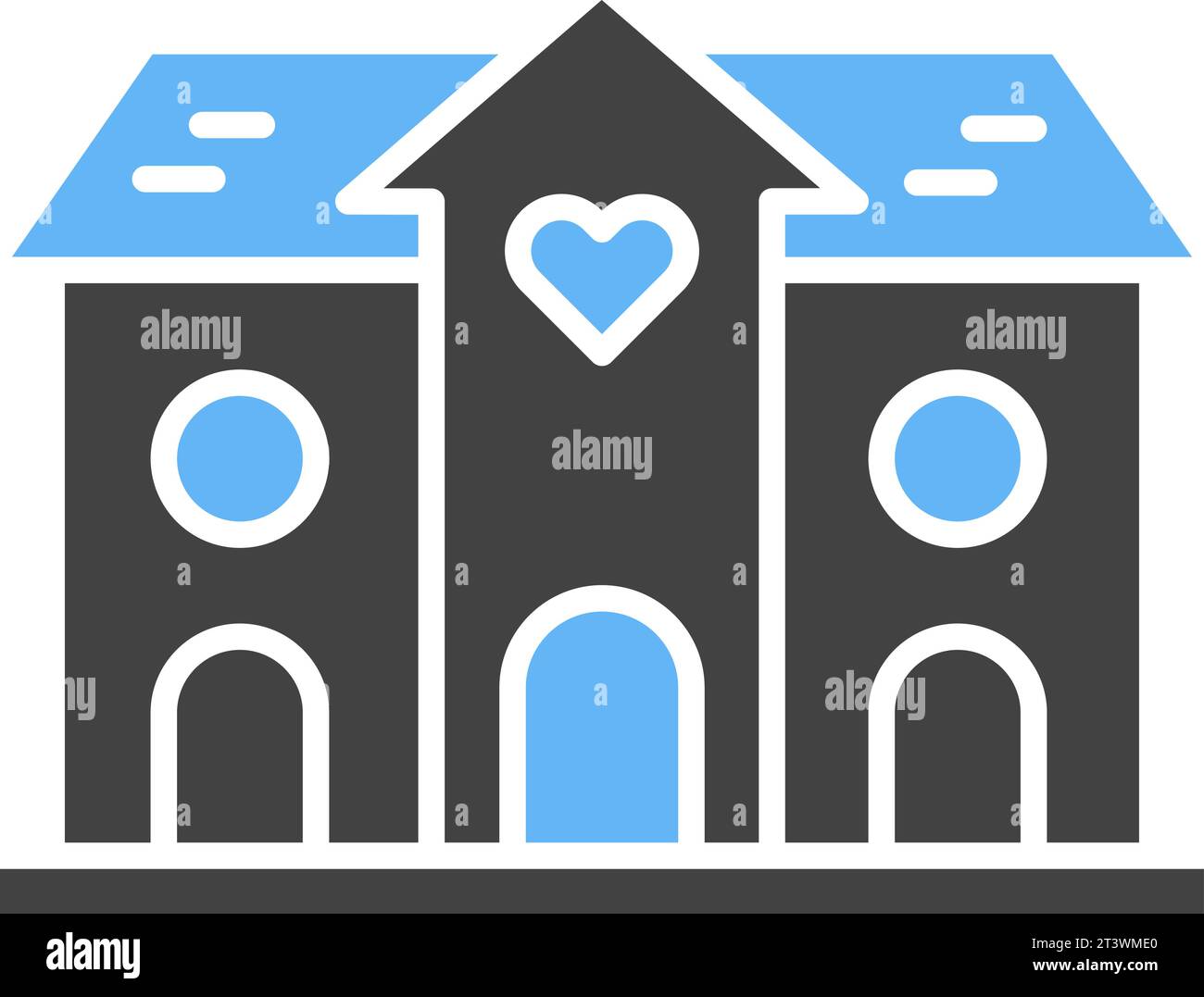 Orphanage icon vector image Stock Vector Image & Art - Alamy