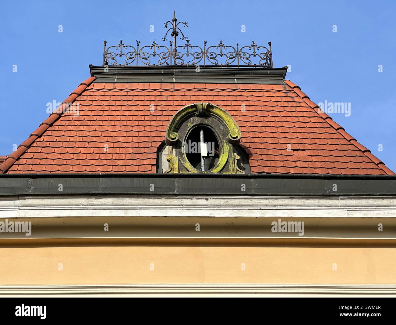 Ornate roof of an old building Stock Photo - Alamy