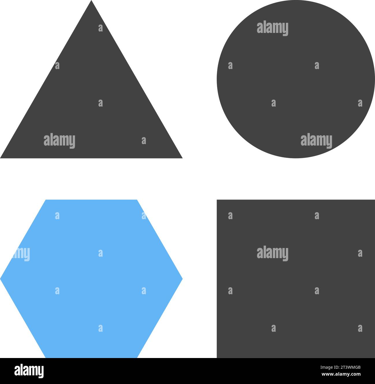 Shapes icon vector image Stock Vector Image & Art - Alamy