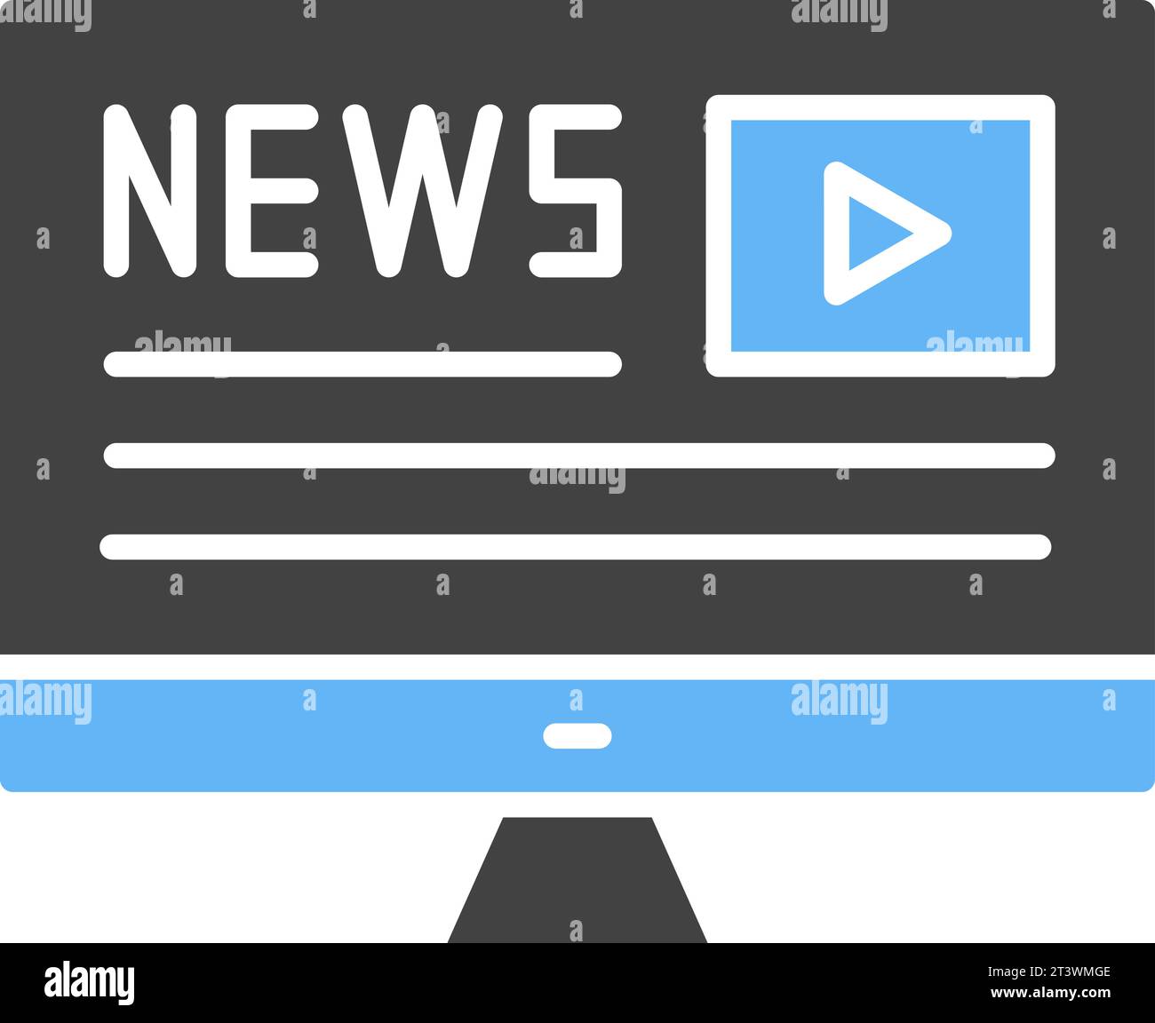 News Report icon vector image Stock Vector Image & Art - Alamy