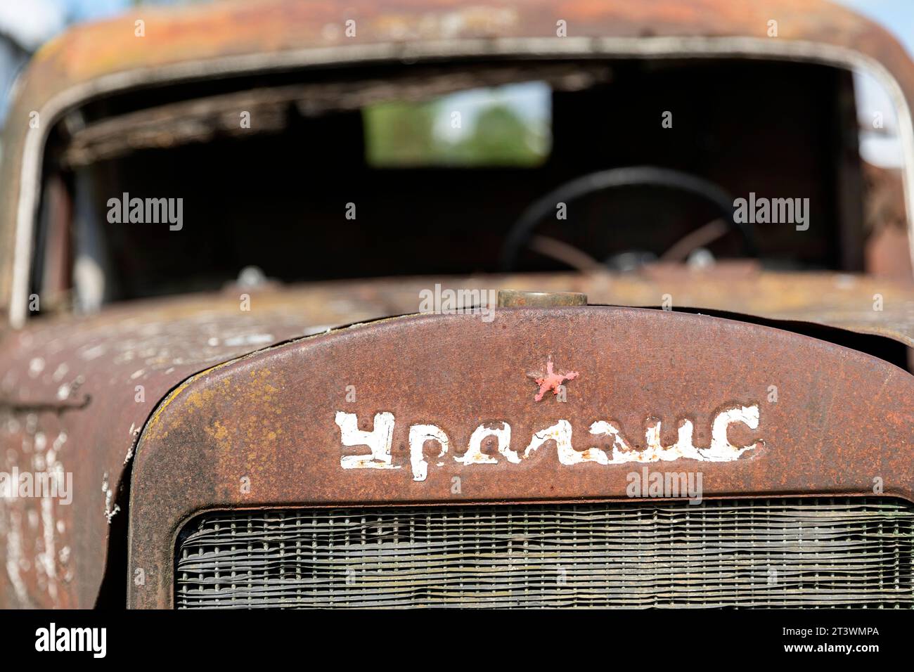 Museum of old russian vehicles, Open field exhibition of classic cars ...