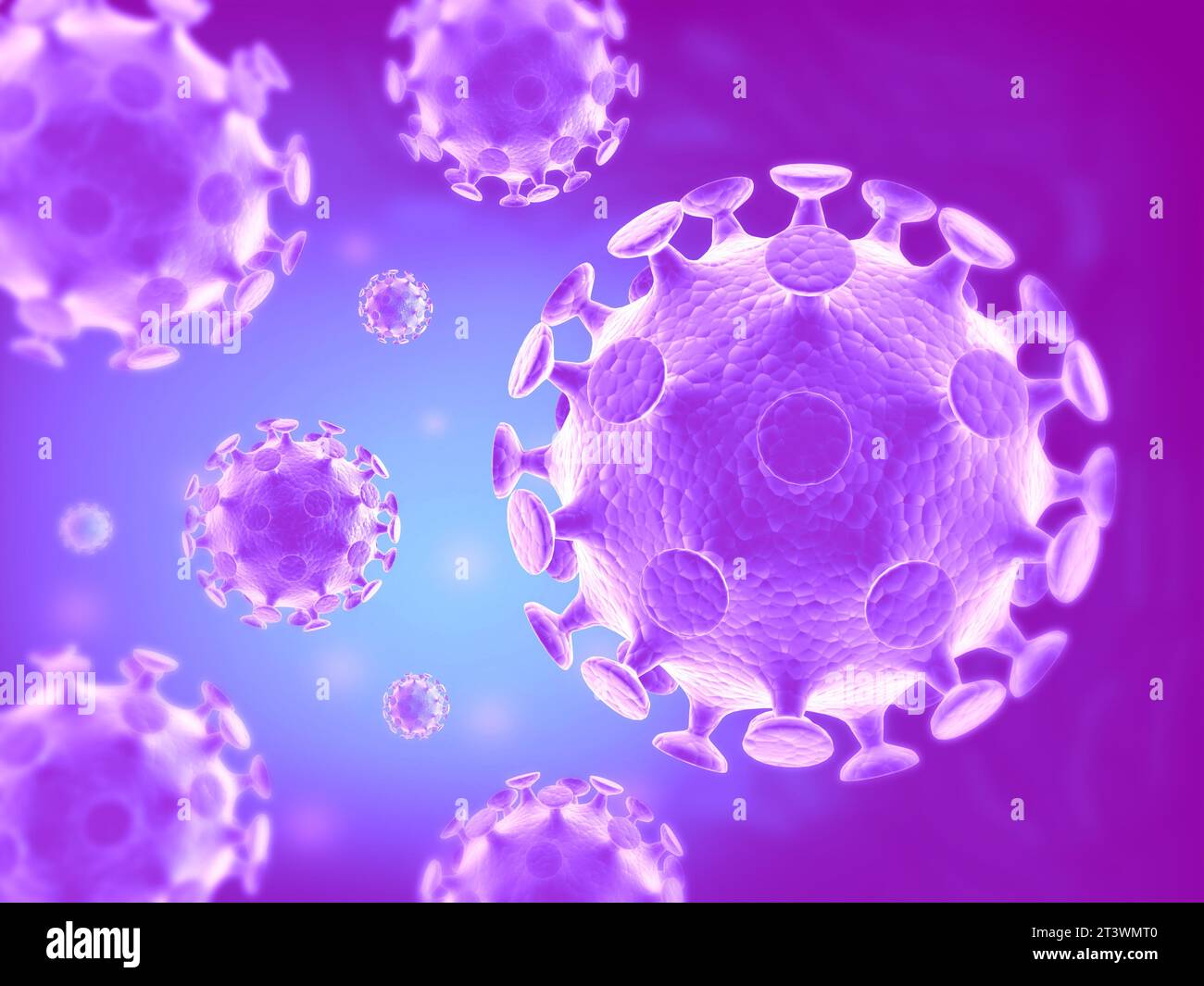 3d rendering of viruses background Stock Photo - Alamy