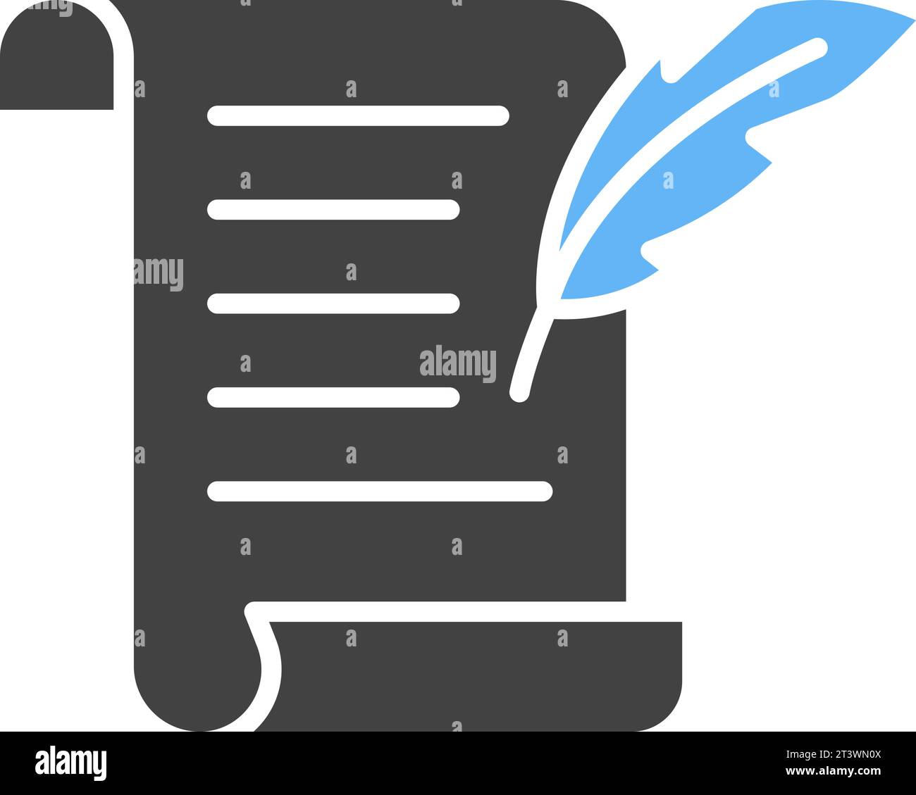 Scroll icon vector image Stock Vector Image & Art - Alamy