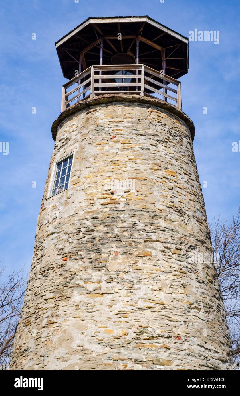 The Lighthouse at Barcelona Harbor Beach, Beach in New York State Stock ...
