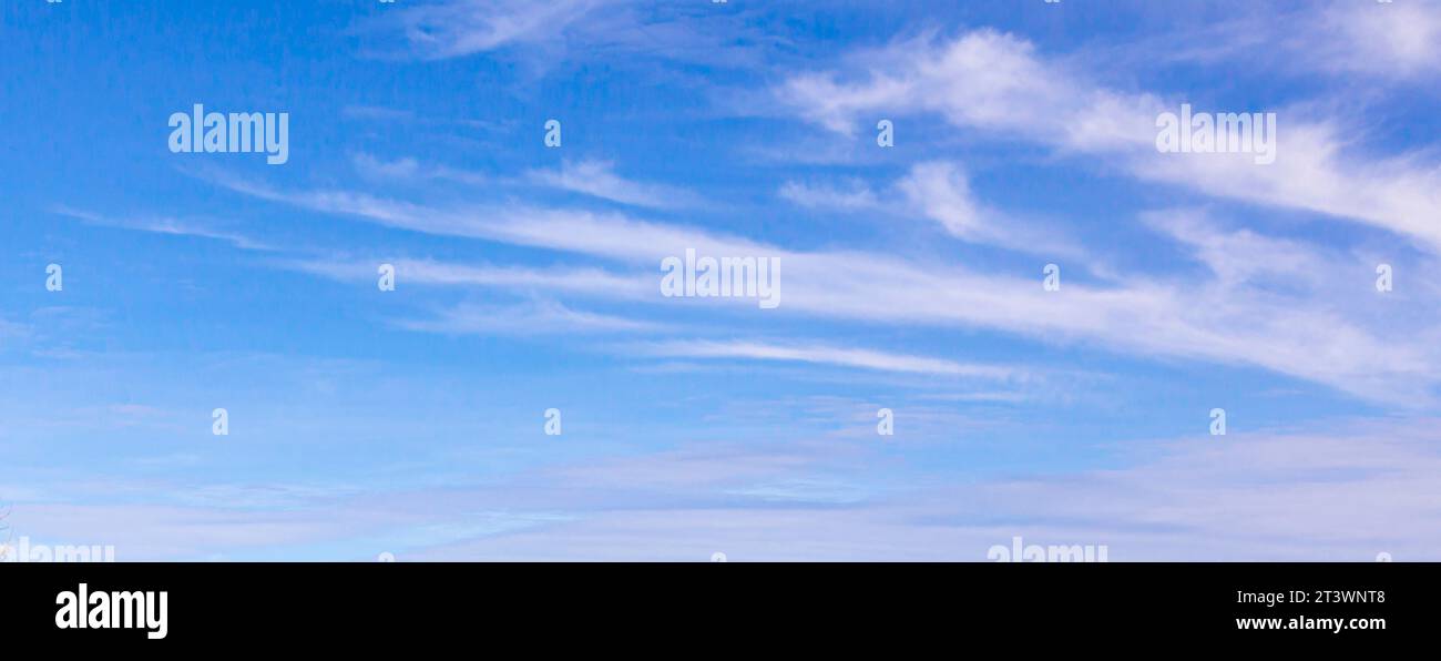 Image of a partly cloudy and partly clear sky during the day without ...