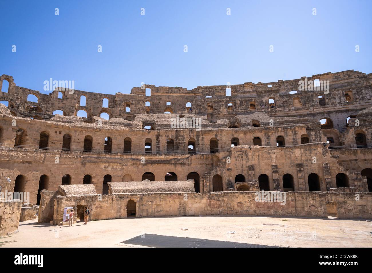El Jem Coliseum. The largest Roman amphitheater in Africa. Unesco World ...