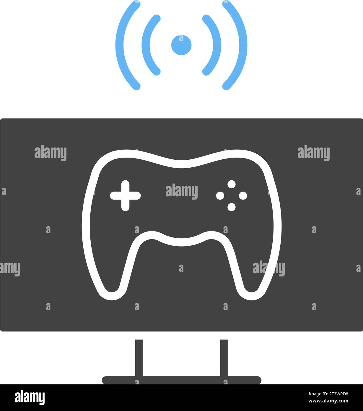 Streaming icon vector image Stock Vector Image & Art - Alamy