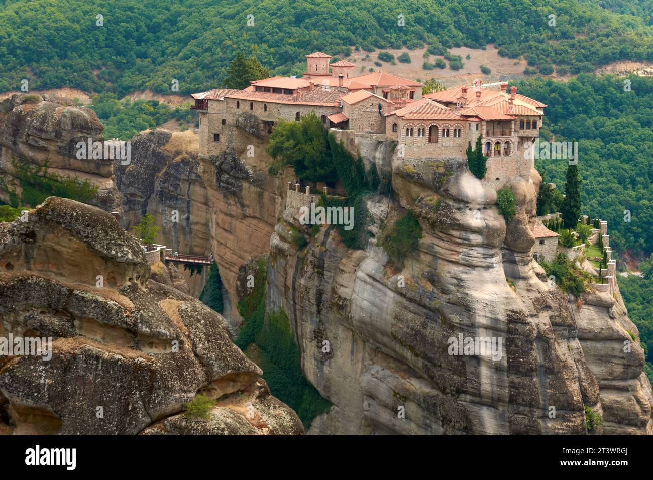 the Greek monasteries of Meteora 2 Stock Photo - Alamy