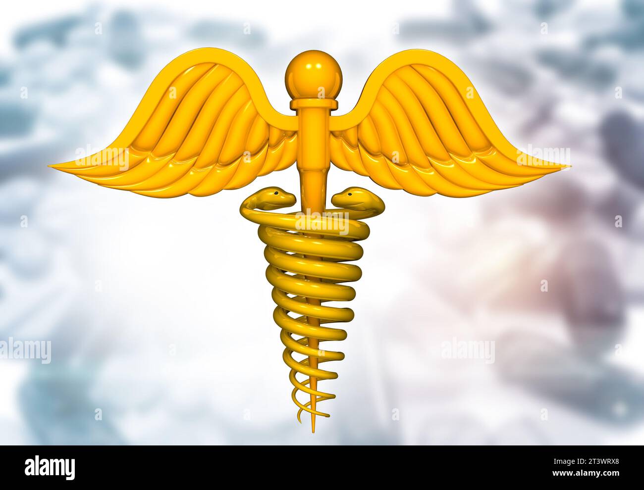 Medical symbol on abstract background. 3d illustration Stock Photo - Alamy