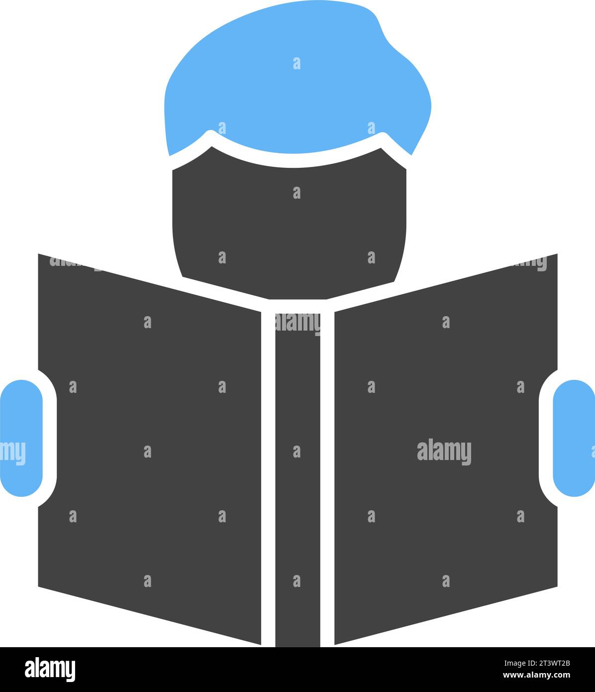 Reading icon vector image Stock Vector Image & Art - Alamy