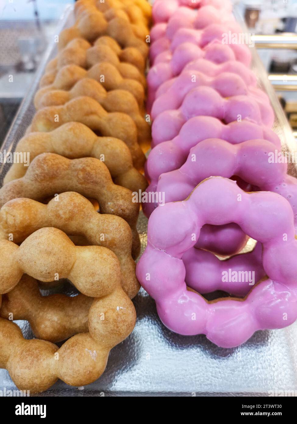 Donut rings in a shop Stock Photo - Alamy