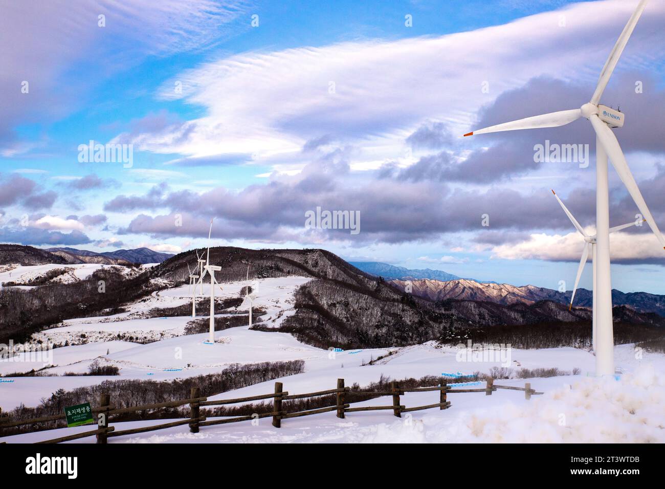 Winter in Daegwallyeong, Gangwon-do, Korea Stock Photo - Alamy
