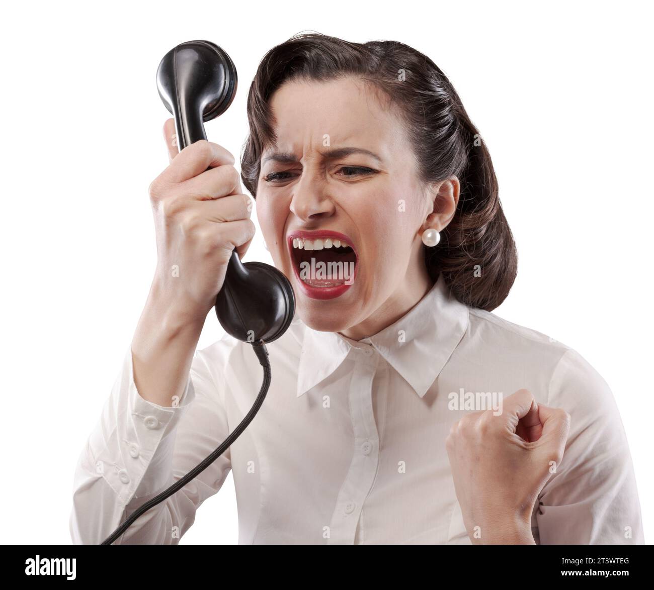 Secretary phone office 1950s hi-res stock photography and images - Alamy