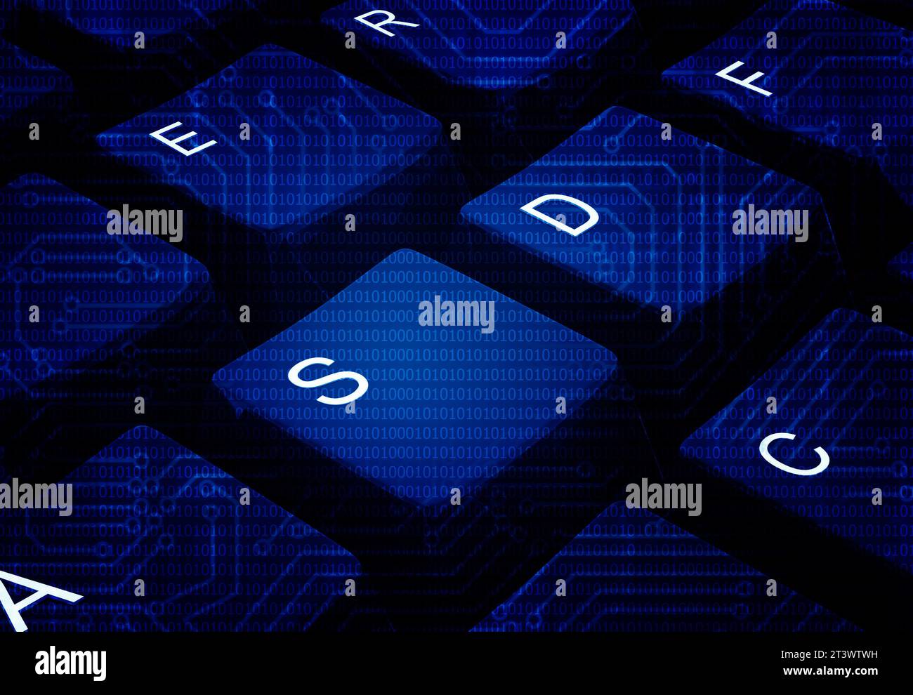 High tech computer keyboard. 3d render Stock Photo - Alamy