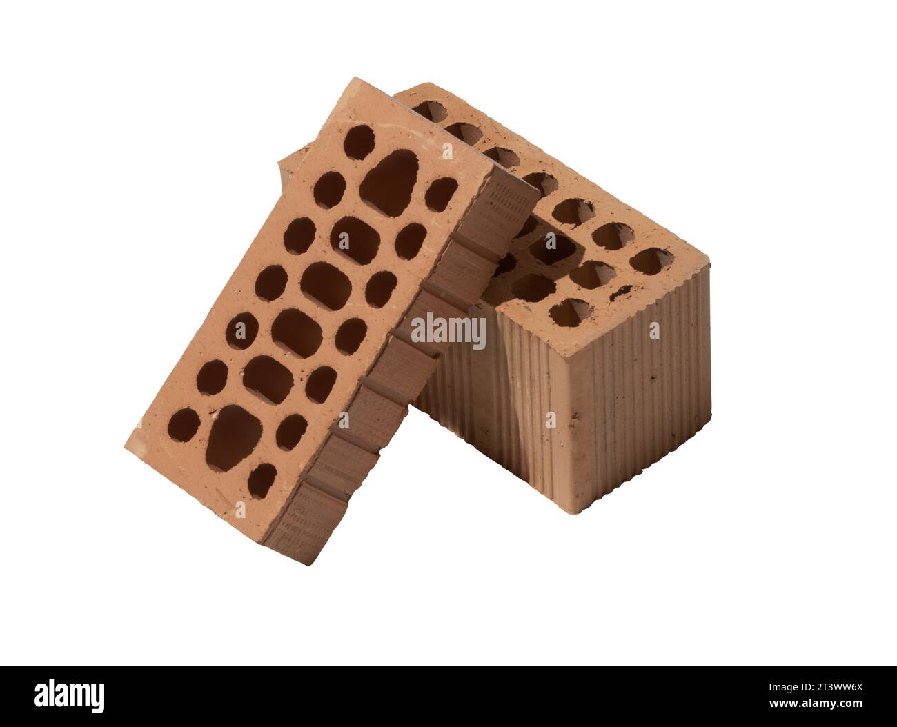 Clay bricks for construction industry and home renovation Stock Photo ...